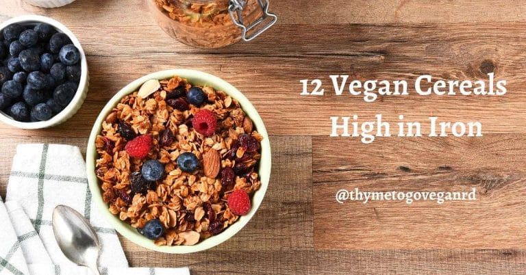 12 Vegan Cereals High in Iron - Thyme to Go Vegan RD