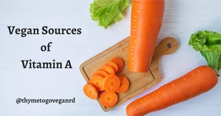 Vegan Sources of Vitamin A - Thyme to Go Vegan RD